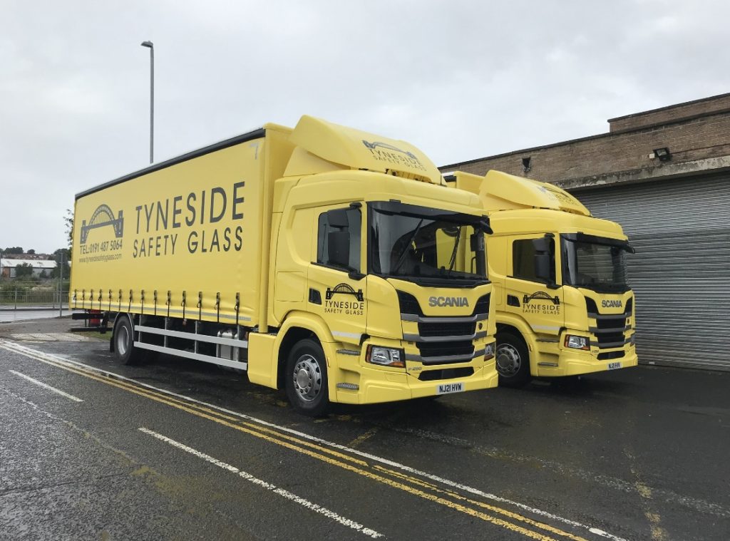 New HGV Delivery Vehicles - Tyneside Safety Glass